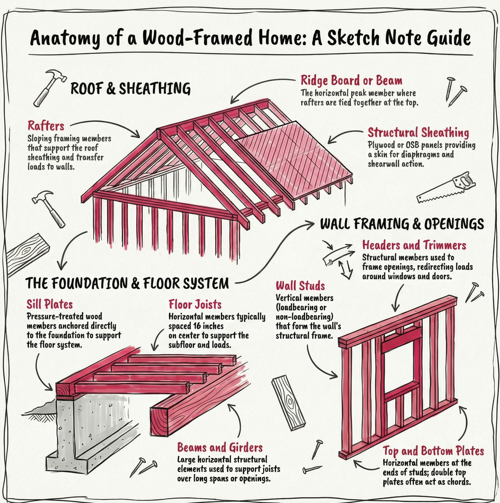 Demystifying Your Home’s Skeleton: A Guide to Framing Members ...
